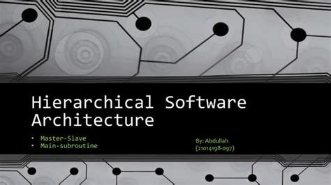Hierarchical Software Architecturepptx Databases Computer Software And Applications