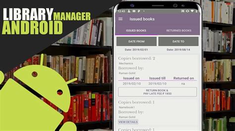 Android Library Manager App With Sms Autoreply Android Project Youtube