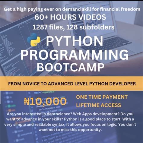 Buy Python Programming Bootcamp By Online Hub On