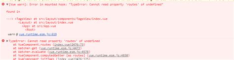 TagsView Error In Mounted Hook TypeError Issue 2639 PanJiaChen