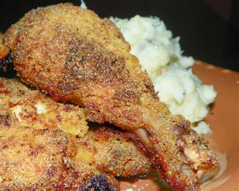 Cornmeal Crusted Oven Fried Chicken Recipe Chefs Resource Recipes