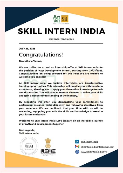 Alisha Verma On Linkedin Skillinternindia Appdevelopment Internship Programming