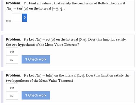 Solved Problem Find All Values C That Satisfy The Chegg Com