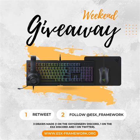 Esx Framework On Twitter Contest Esx X Oxygenserv🎁 🏆gaming Bundle