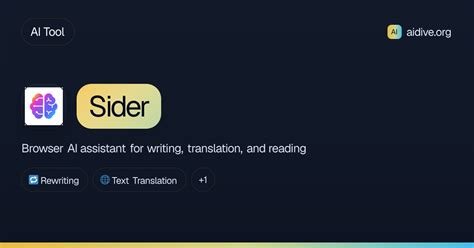 Sider Browser Ai Assistant