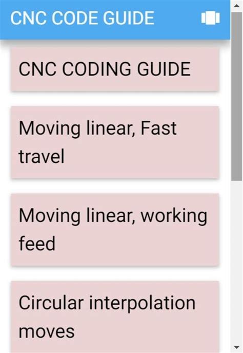 CNC CODE GUIDE Fanuc APK Para Android Descargar