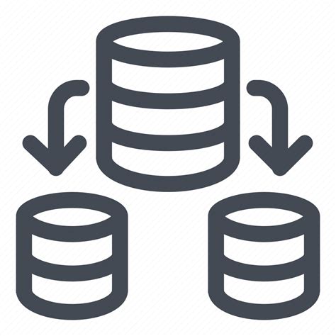 Data Database Information Line Split Icon Download On Iconfinder