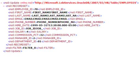 Biztalk Blog Insert Update Delete Select Operation On Table In Oracle Database Using