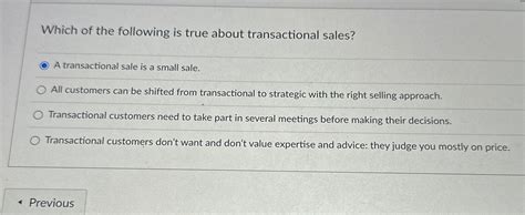 solved which of the following is true about transactional