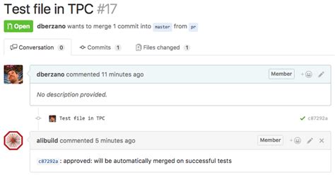 GitHub Basic Workflow ALICE Software
