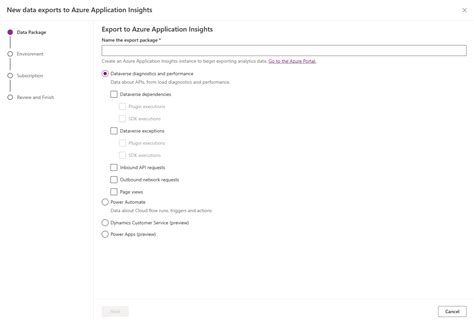 Export Data To Application Insights Power Platform Microsoft Learn