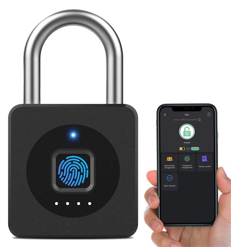 Elinksmart Fingerprint Gym Locker Lock Keyless Biometric Padlock Weatherproof Electronic