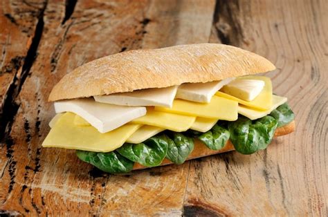 Premium Photo Delicious Sandwich With Three Cheese