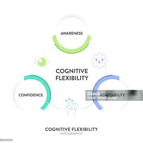 Cognitive Flexibility Framework Diagram Chart Infographic With Icon Vector For Banner