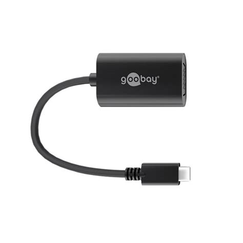 Goobay Cm Usb C To Vga Adapter Connector Black Jb Hi Fi