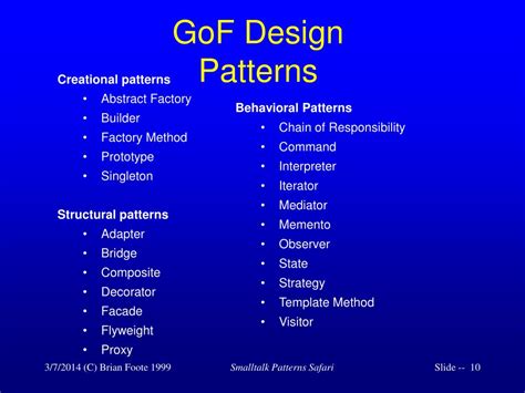Ppt A Smalltalk Patterns Safari Powerpoint Presentation Free