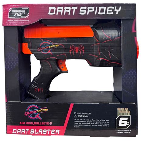 Quick Shot Dart Blaster Gun Spidey Where Every Smile Counts