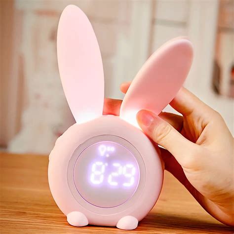 Cute Clock Kawaii Clock Led Display Clock Table Alarm Etsy