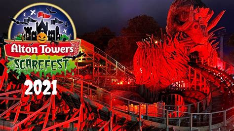 Alton Towers Scarefest 2021 Vlog Youtube