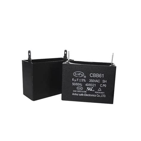 Cbb61 Fan Capacitor With 2 Pins Anhuisaifu