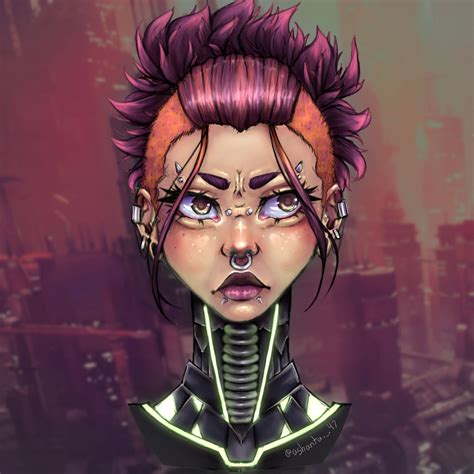 Cyberpunk Chick No Mask By Ashantafox47 On Deviantart