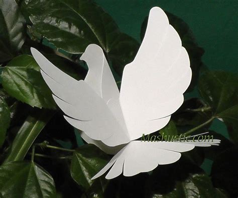 3d Dove Template Printable