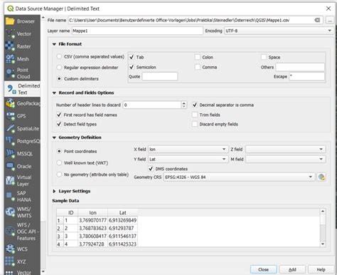Newly Added Csv File Is Unavailable In Qgis Geographic Information