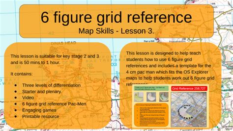 Map Skills 6 Figure Grid Reference Teaching Resources