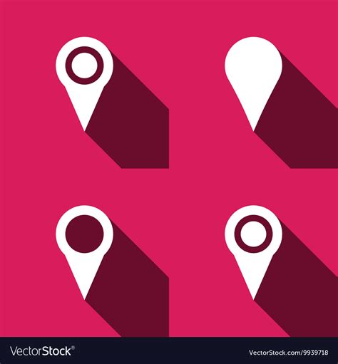 Map Marker Pointer Royalty Free Vector Image VectorStock