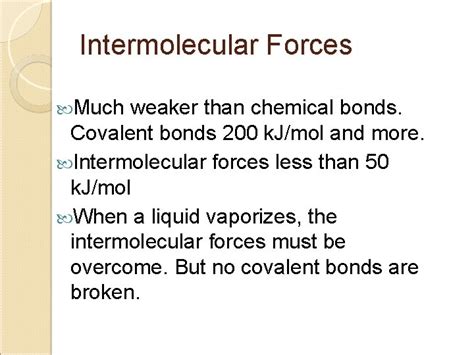 Intermolecular Forces Intramolecular And Intermolecular Forces Covalent