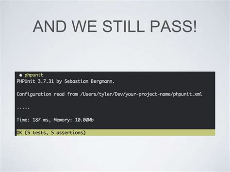 Test Driven Development With Laravel Ppt