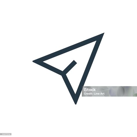 기본 Ui 개념에서 커서 아이콘 벡터입니다 커서 편집 가능한 스트로크의 얇은 선 그림입니다 웹 및 모바일 앱 로고 인쇄 미디어에 사용할 커서 선형 사인 0명에 대한 스톡