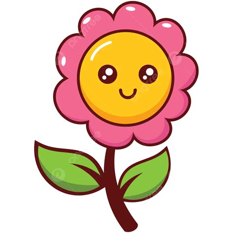 Smiling Flower Clip Art