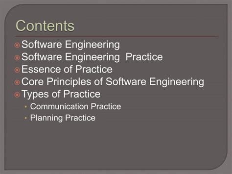 Software Engineering Practice Pptx Computer Software And Applications Computing