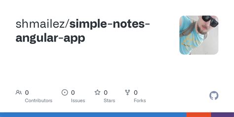 Github Shmailezsimple Notes Angular App