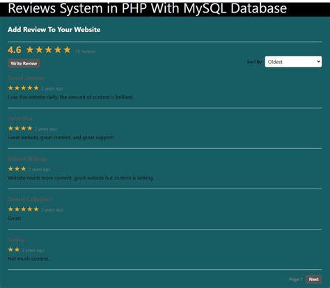 Reviews System In Php With Mysql Database Jdelstore Marketplace Classified Ads Script