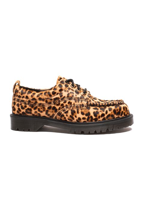 Dr Martens Classic Shoes Lowell Archive Leopard Hair On