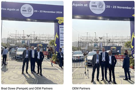 Pempek Attends India Mining Expo In Support Of Our Key Oem Partners Pempek Made For Mining