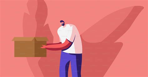 폐지 재활용 솔루션 개념 청년 자원 봉사자는 중고 판지 상자를 가지고 다닙니다 종이 폐기물 쓰레기 재활용 오염 방지 생태