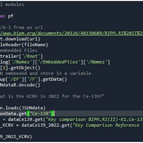 Example Of A Python Code Allowing To Extract Data From The Key Download Scientific Diagram