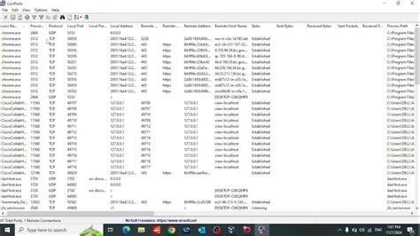 Monitoring Tcpip Connection Using Currport Tool Youtube