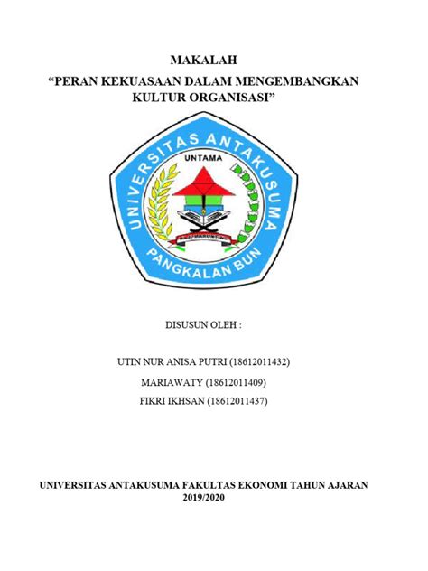 Perilaku Organisasi Kelompok 7 Utin Mariawaty Fikri Ikhsan Pdf