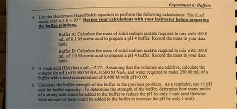 Solved Experiment 6 Buffers 4 Use The Chegg Com