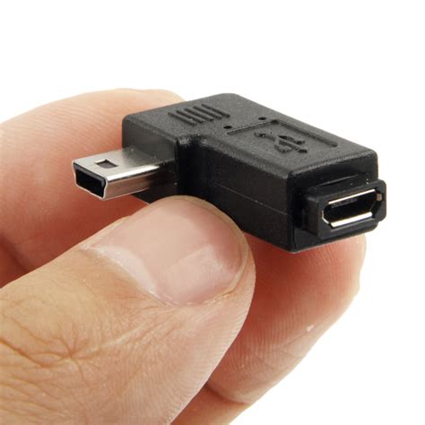 90 Degree Micro USB to Mini USB Adapter – Alexnld.com