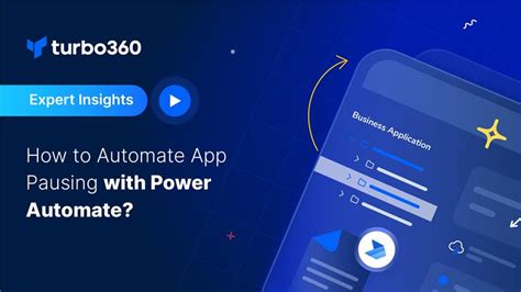 tutorial video automate app pausing with power automate