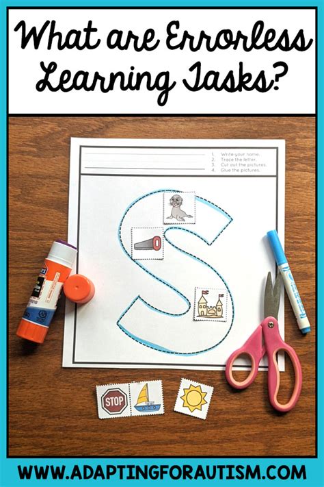 Errorless Learning Activities In Special Education Classrooms