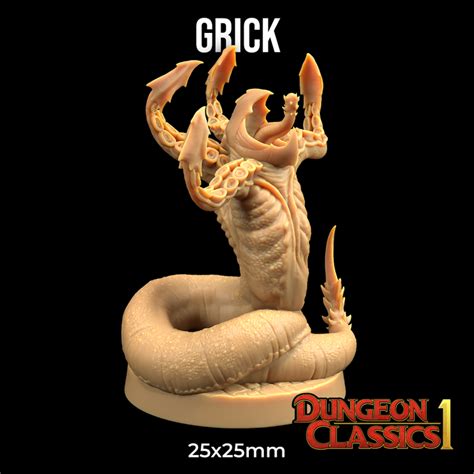 3d Printable Grick Presupported Dungeon Classics By The Dragon
