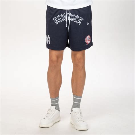 New York Yankees Mlb Soccer Navy Mesh Shorts New Era Hong Kong