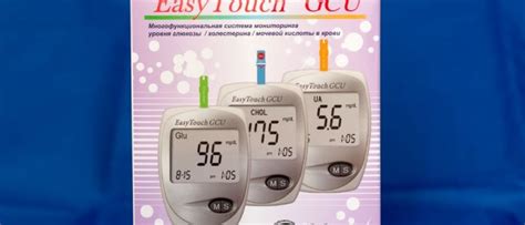 Анализатор глюкозы, холестерина и гемоглобина EasyTouch GCHb