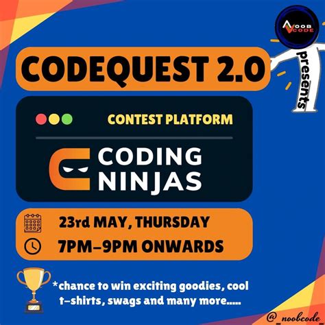 Noob Code On Linkedin Hey Coders 🌟 Get Ready For Codequest 2024 The Ultimate Coding